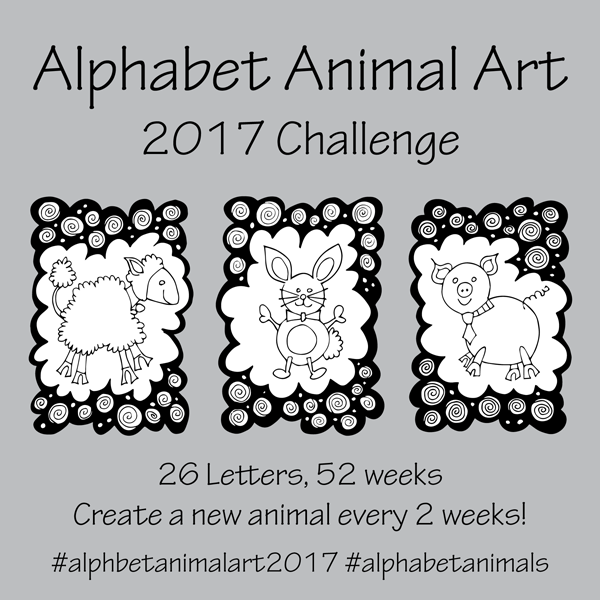 Alphabet Animal Art Challenge – Brenda Zapotosky